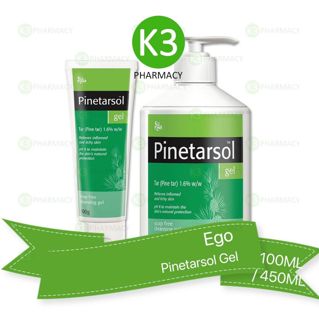 Ego Pinetarsol Gel (100G / 450G) pH 6 Soap-free Relieves Inflamed and ...