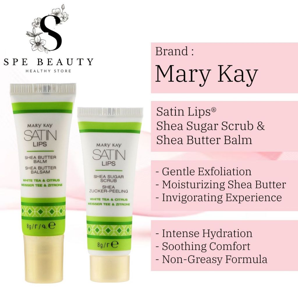 Mary Kay Satin Lips® Shea Sugar Scrub & Shea Butter Balm, Exfoliation ...