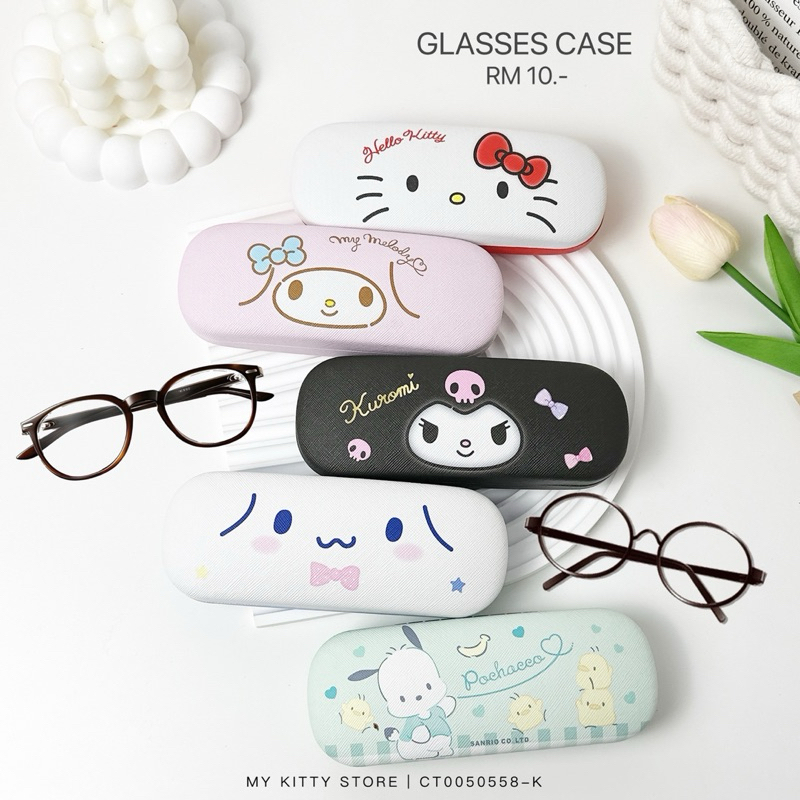 Hello Kitty My Melody Glasses Case Kuromi Cinnamoroll Pochacco ...