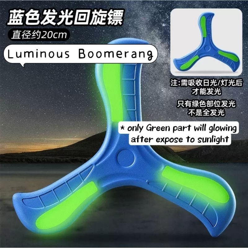 Ready stock- Luminous Boomerang Kids Eva Boomerang Boys Toy | Shopee ...