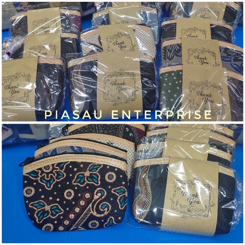 [PE] Wallet Dompet Duit Souvenirs Batik Coin Purses Doorgift With Tag ...