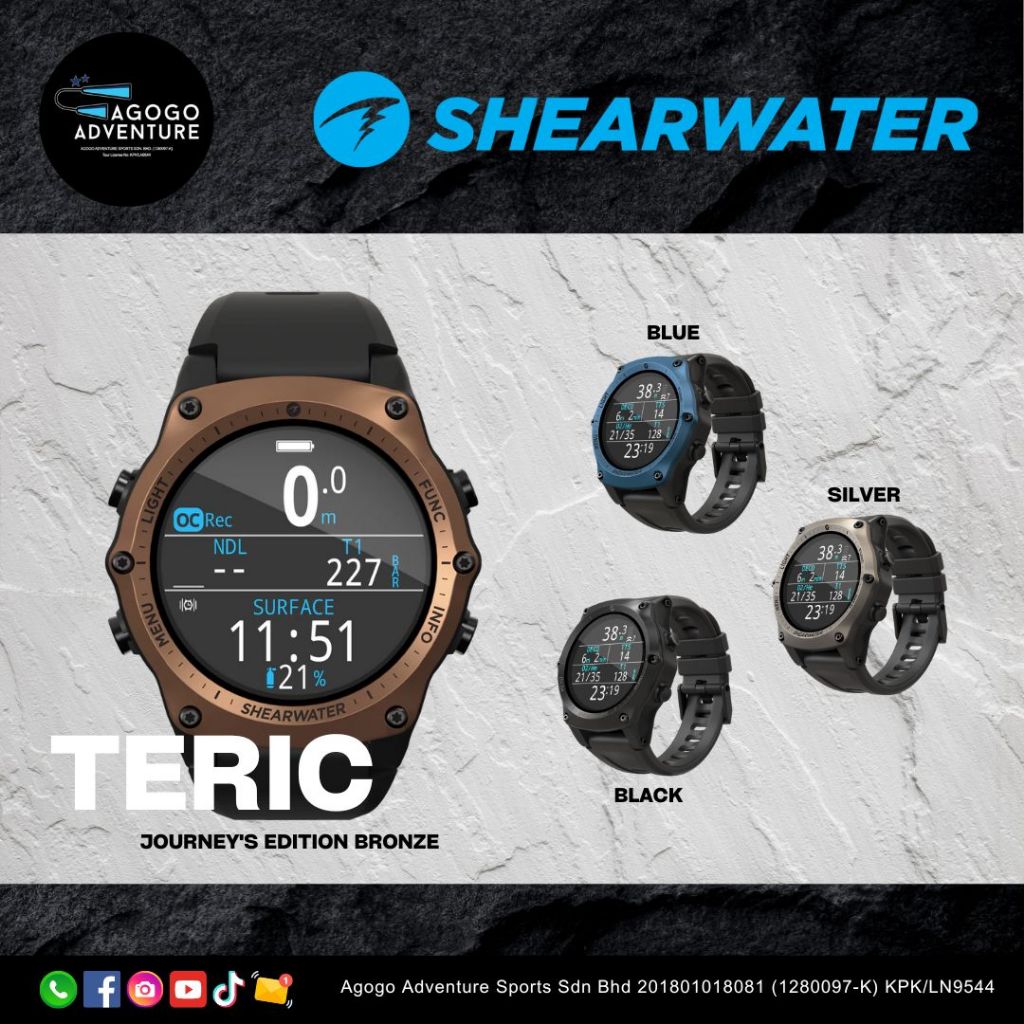 Shearwater Scuba Diving Dive Computer Teric | Shopee Malaysia