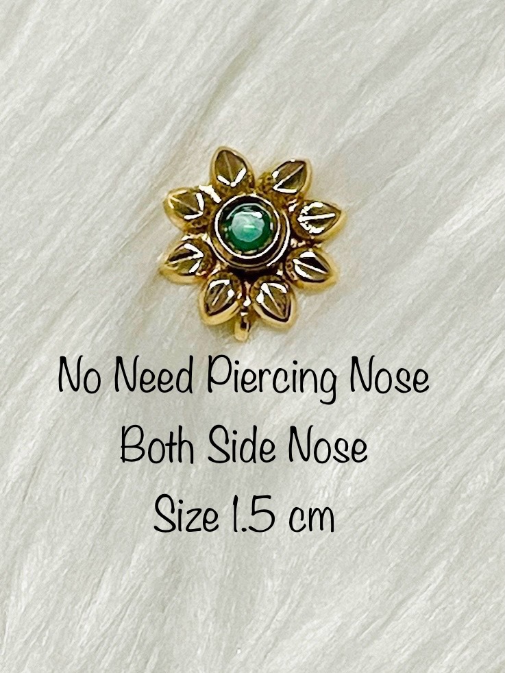 Women - Bridal Nose Pin | Wedding Nose Pins or Rings | Attachable ...