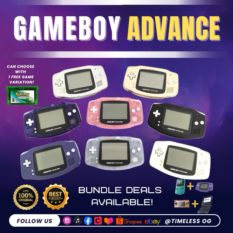 🔥 Lowest Price🔥 Original Nintendo Gameboy Advance Classic | Shopee Malaysia