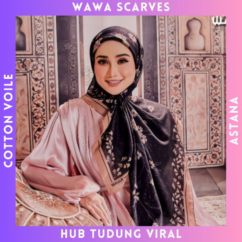WAWA SCARVES ASTANA TUDUNG BAWAL BY WAWA ZAINAL | Shopee Malaysia