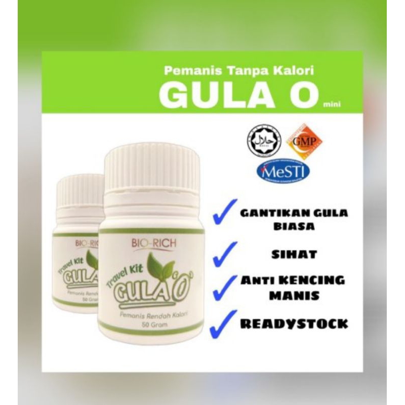 GULA O Bio Rich Rendah kalori. | Shopee Malaysia