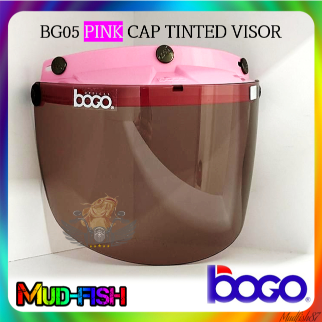BOGO BG05 BG-05 3 BUTTONS PINK COLOUR CAP MERAH JAMBU (TINTED CAP ...