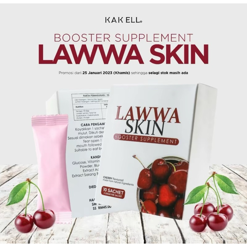 Brightening Booster Supplement - Lawwa Skin Chery Flavour 540 Sold ...