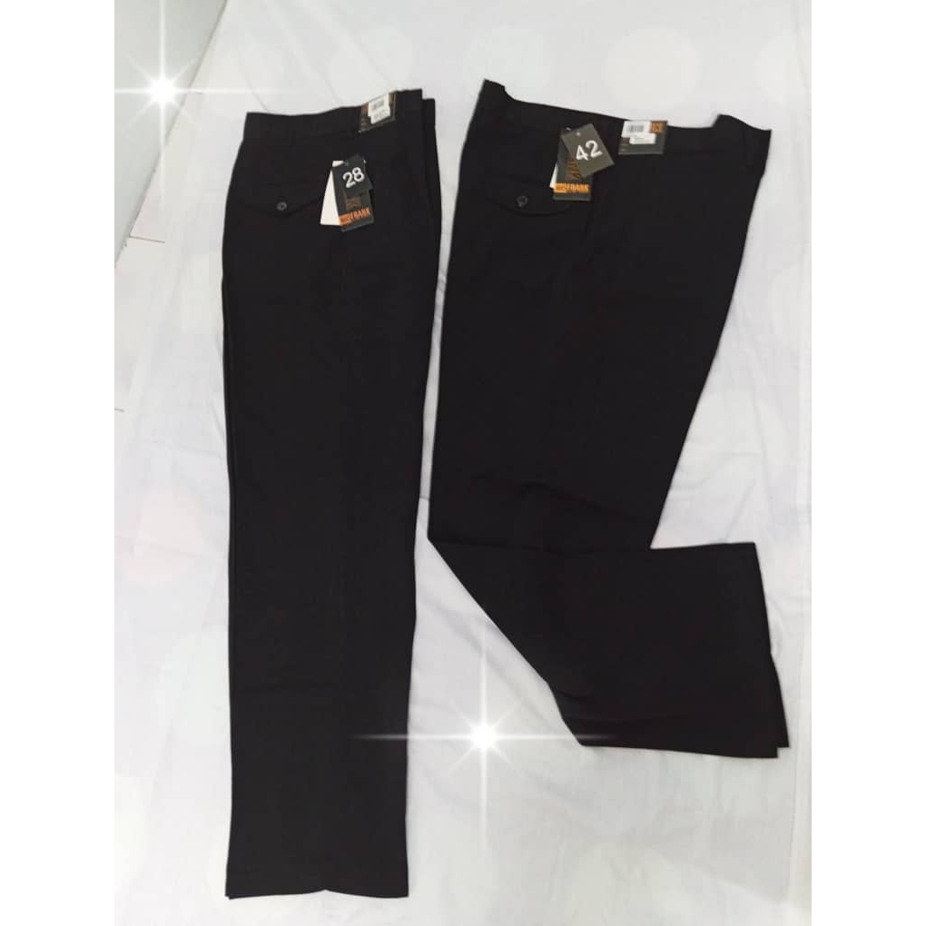 SELUAR SLACK HITAM LELAKI SIZE 28-42 ( HLB ) | Shopee Malaysia