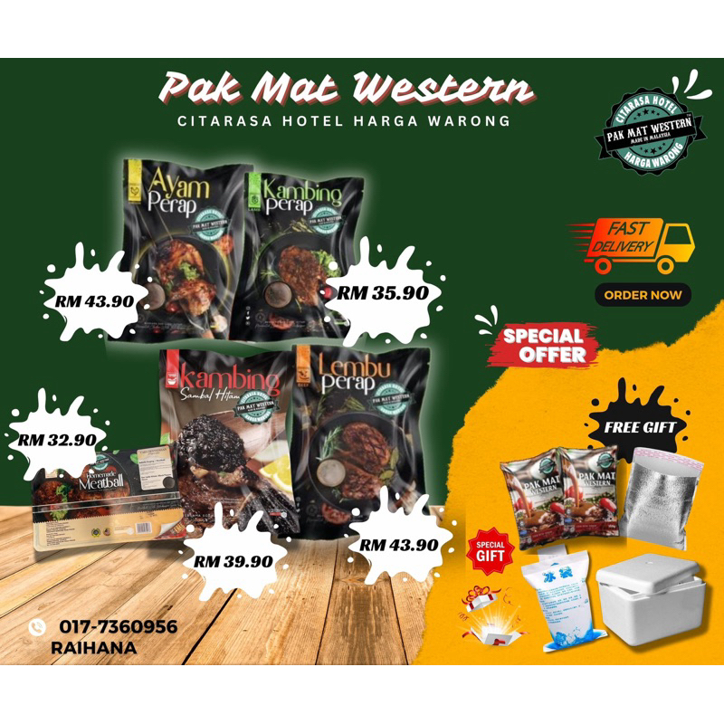 PAK MAT WESTERN KAMBING PERAP LEMBU PERAP CHIKEN GRILL KAMBING SAMBAL ...