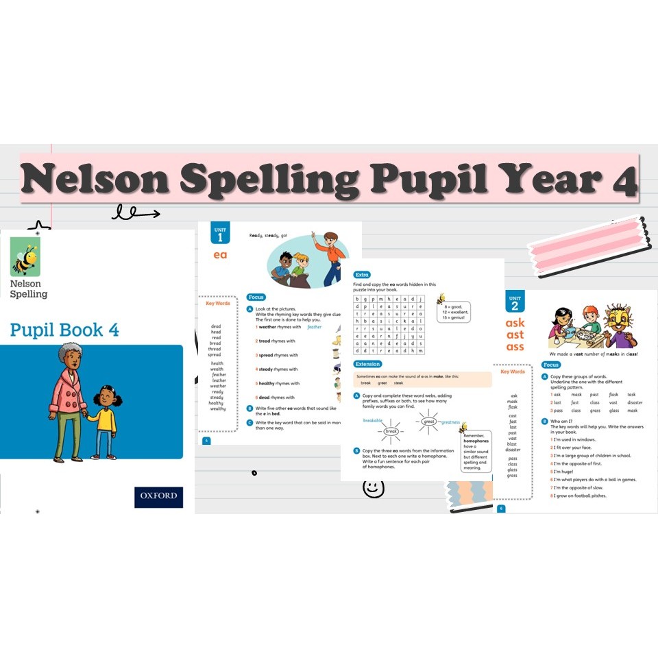 [PRE426] 68 pages Nelson Spelling Pupil Book 4 Year 4 Workbook ...