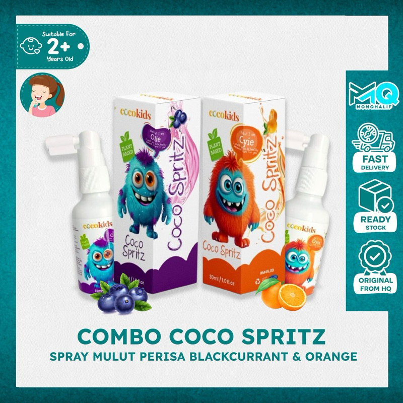 Coco Spritz Spray For Cough Relief Flu Ulcer, Cocokids Spray Batuk Selsema dan Ulser For Kids ...