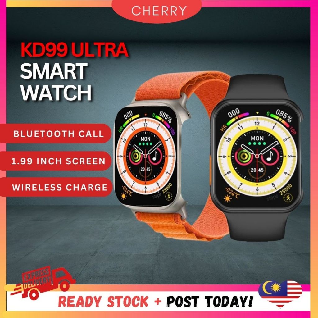 🍒CHERRY🍒 Smartwatch Bluetooth Call 8 Wireless Charging New Ultra 45mm ...