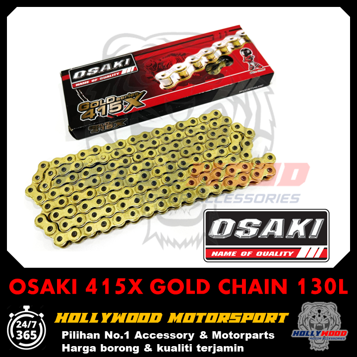 OSAKI THAILAND 415X GOLD CHAIN 130L RANTAI EMAS 415 PREMIUM LC135 Y15 ...