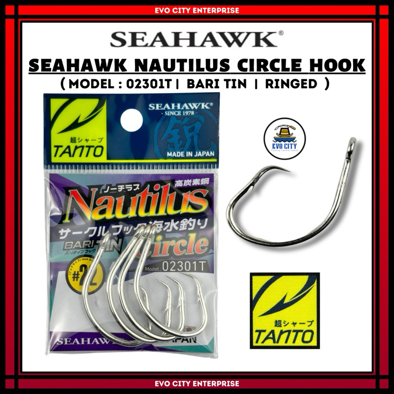 Seahawk Tanto NAUTILUS CIRCLE BARI TIN Hook (02301T) | Shopee Malaysia