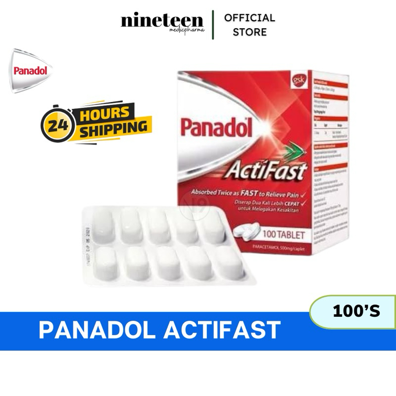 Panadol ActiFast 500mg Tablets - Paracetamol for Fast Pain Relief ...