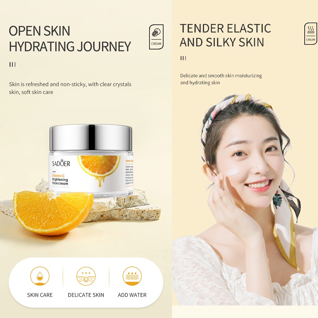 SADOER Vitamin C Brightening Face Cream 50g | Shopee Malaysia