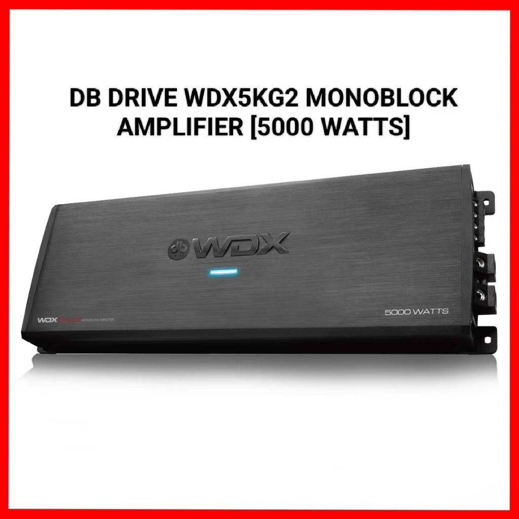 DB Drive WDX5KG2 Monoblock Amplifier | 5000 Watts | Class D Circuitry ...