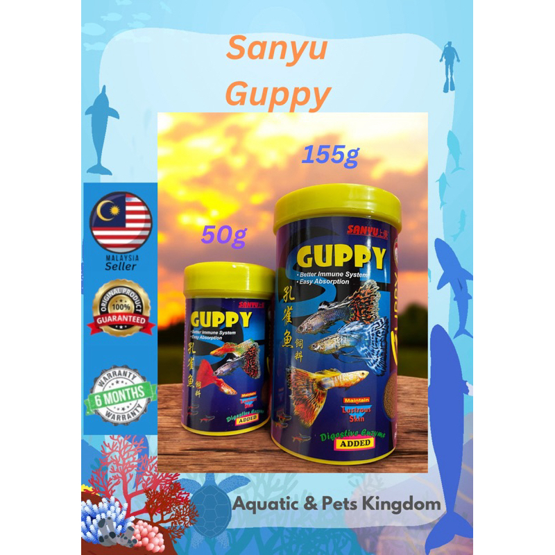 🔥[Ready Stock]🔥SANYU Guppy Micro Pellets Small Fish Food Makanan Ikan ...
