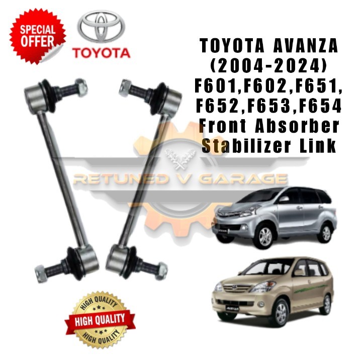 Toyota Avanza (2004-2024) F601 F602 F651 F652 F653 F654 Front Absorber ...