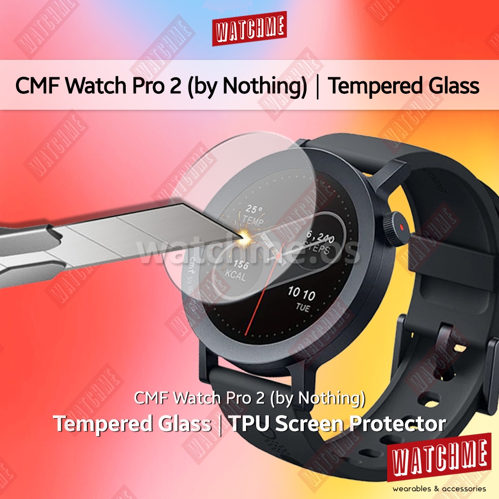 Nothing CMF Watch Pro 2 Tempered Glass Screen Protector & TPU Soft Film (cmf pro2 smartwatch ...
