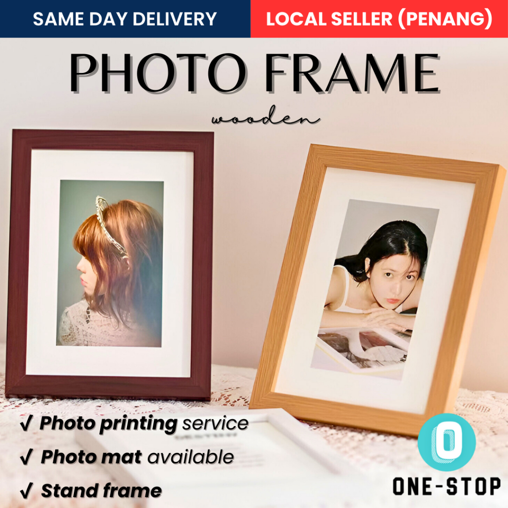 Wall Photo Frame Stand Home Decor 4R 6R 8R A4 Frem Gambar Bingkai ...