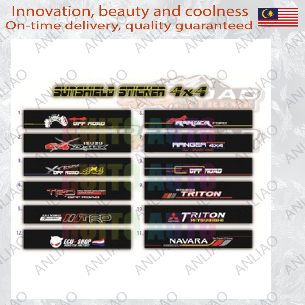4X4 WINDSCREEN STICKER | Shopee Malaysia