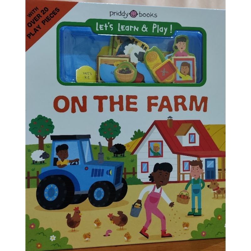 Let's Learn & Play - On the Farm by Priddy Books with 24 play pieces ...