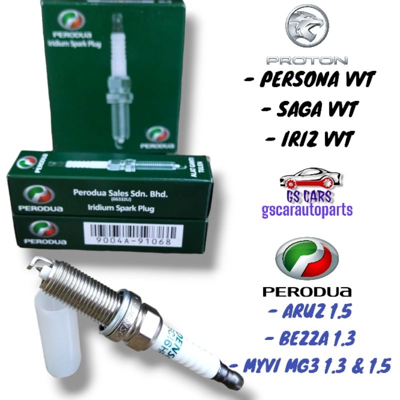 Perodua iridium spark plug sc16hr11 9004a-91068 iriz saga persona vvt ...