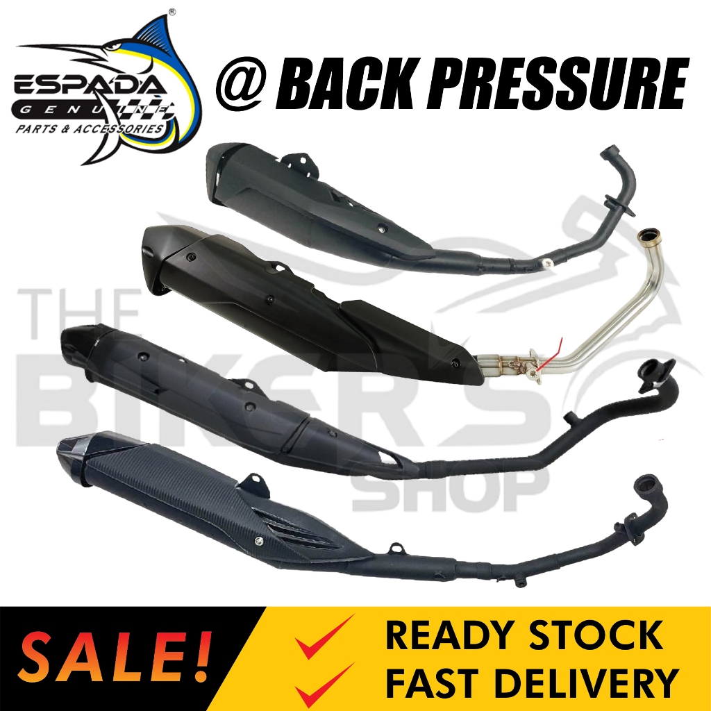 ESPADA EXHAUST BACK PRESSURE Y15 / Y16 / RSX / RS150 / LC135 4S V1~V8 MANIFUL 28MM & 32MM EKZOS ...