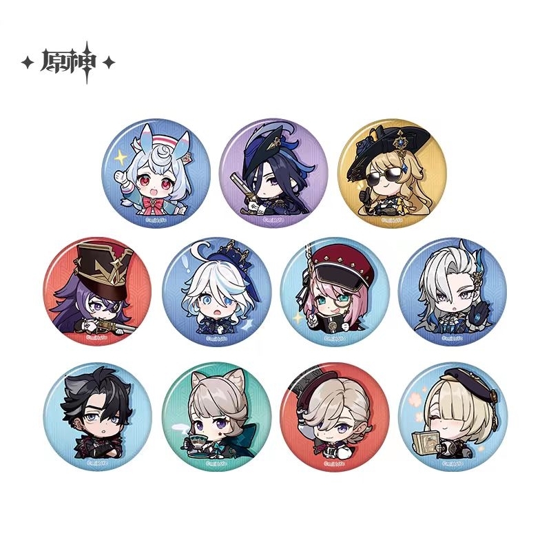 Mihoyo Genshin impact badge fontaine neuvilette navia furina sigewinne ...