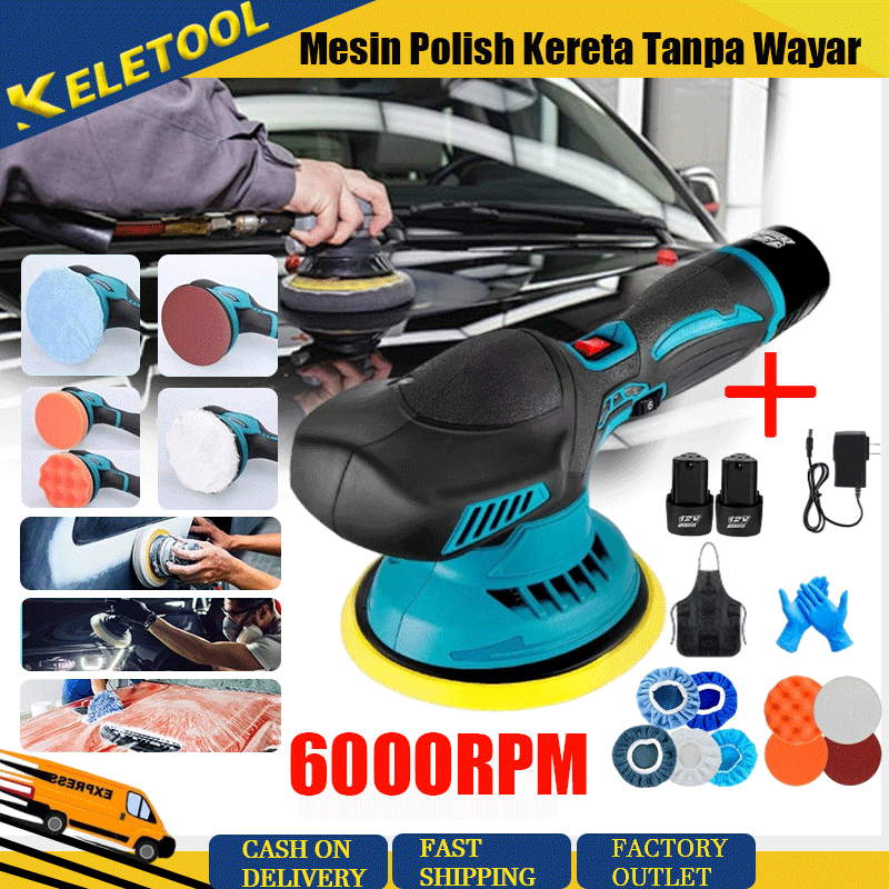 cordless Wax Polish Machine mesin polish kereta Tanpa Car Polisher ...