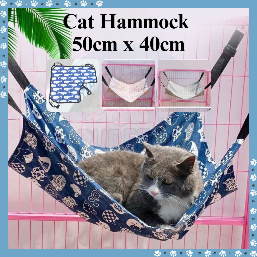 Big Cat Hammock 50cm x 40cm For Pet Cat Relaxing Buaian Sangkar Kucing ...