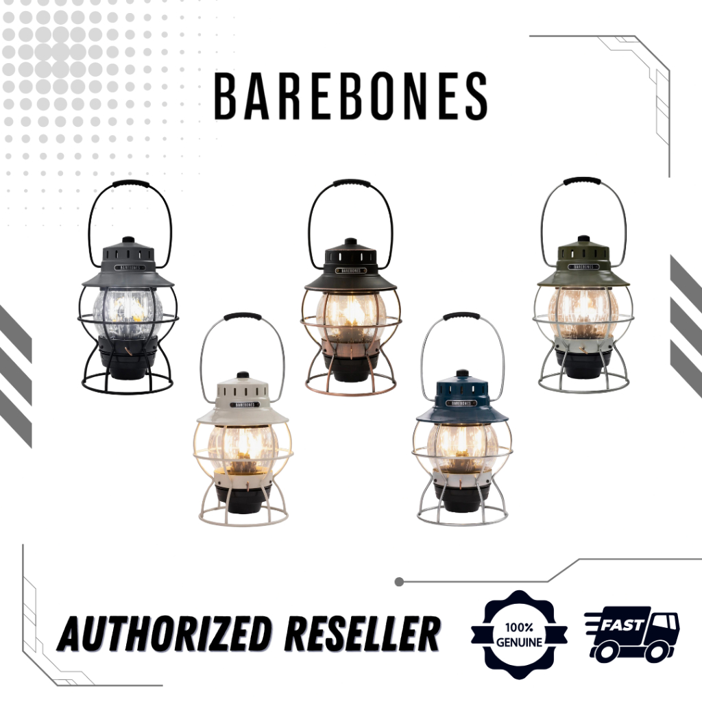 Barebones Railroad Lantern - USB Rechargeable Outdoor Lighting LED ...