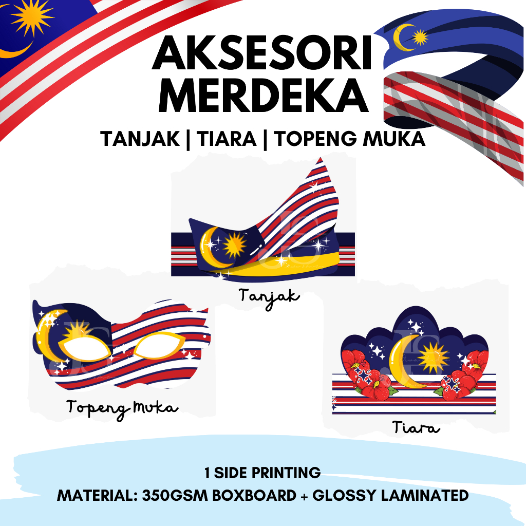 Aksesori Merdeka Tiara Tanjak Topeng tema Kemerdekaan | Shopee Malaysia