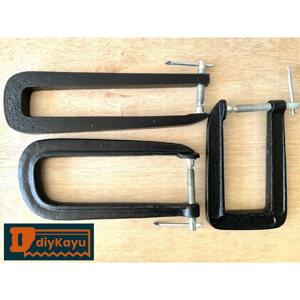Heavy Duty Deep Throat C-clamp G-clamp Mallaeble Cast Iron Clamp ...