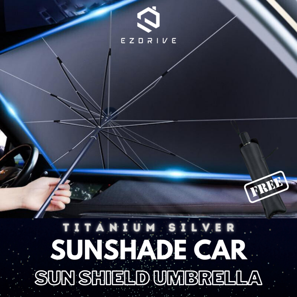 EZDRIVE New Style Car Sunshade Foldable Front Sunscreen front sunshade ...