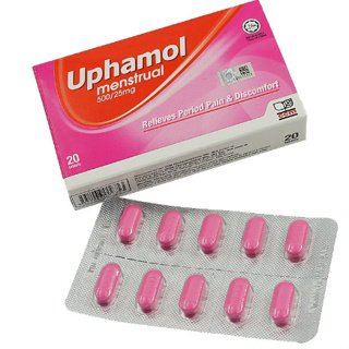 UPHAMOL MENSTRUAL 500mg/25mg TABLET | Shopee Malaysia
