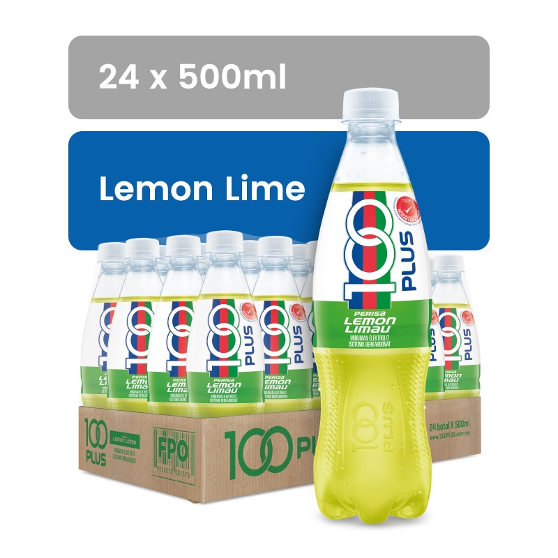 F&N 100PLUS LEMON LIME 500ML X 24 BOTTLES (1 CARTON) | Shopee Malaysia