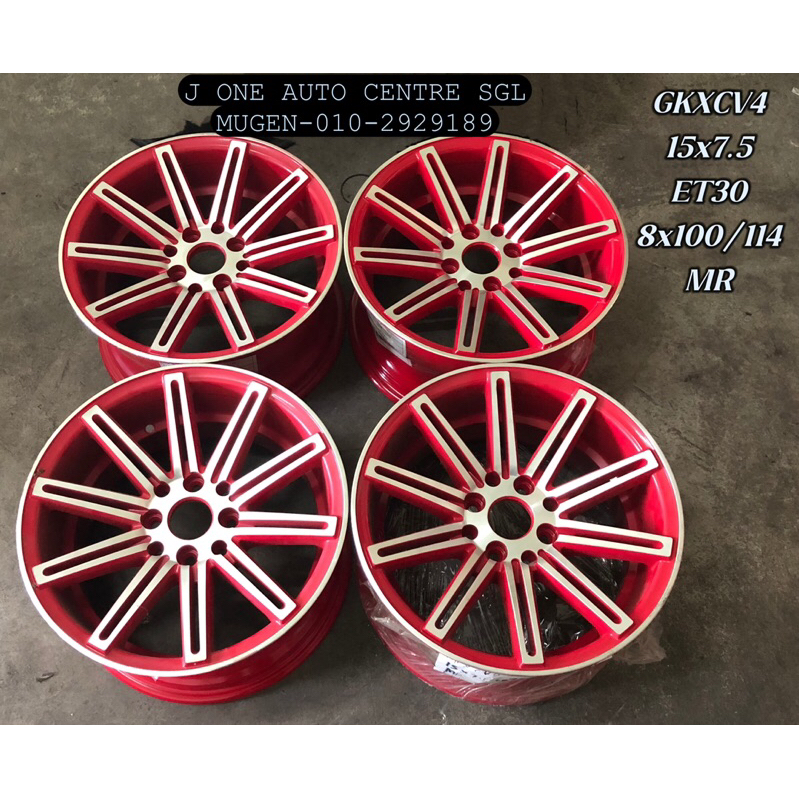 NEW RIM GKXCV4 15 INCH FOR VIOS MYVI ALZA SAGA BLM VVT WIRA WAJA ...