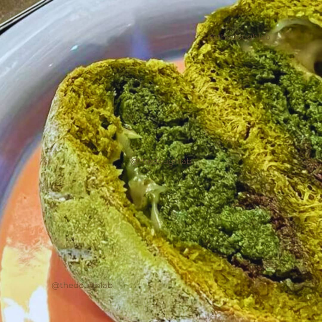 Matcha Fillings European Soft Bread 抹茶奶酥软欧包 - 低糖低油 Low Sugar Low Carbs ...
