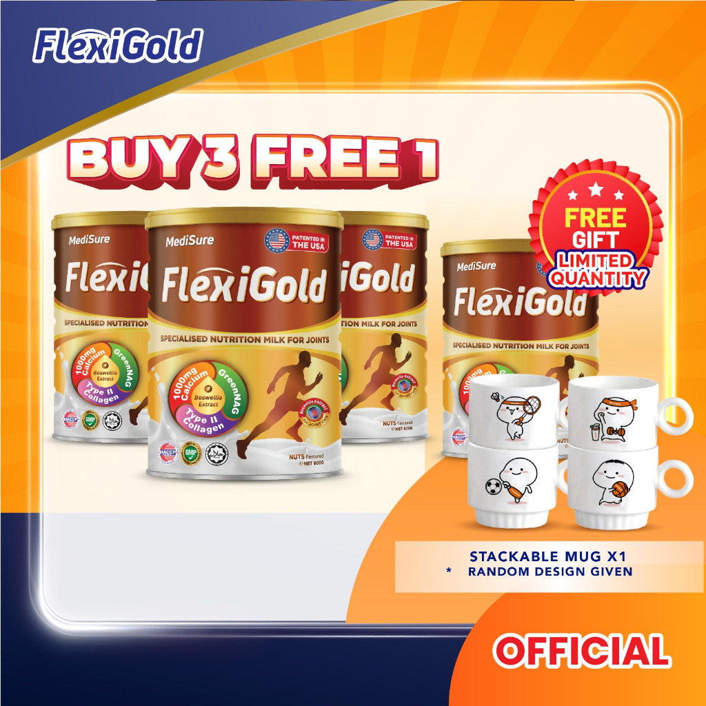 (3 TIN) [ORIGINAL! ] FlexiGold Milk For Bones And Joints 800g | Shopee ...
