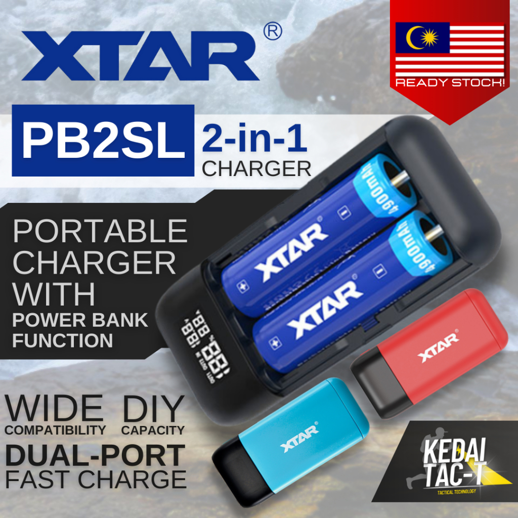XTAR PB2SL - QC3.0 PD3.0 2-in-1 Portable Charger with Power Bank ...
