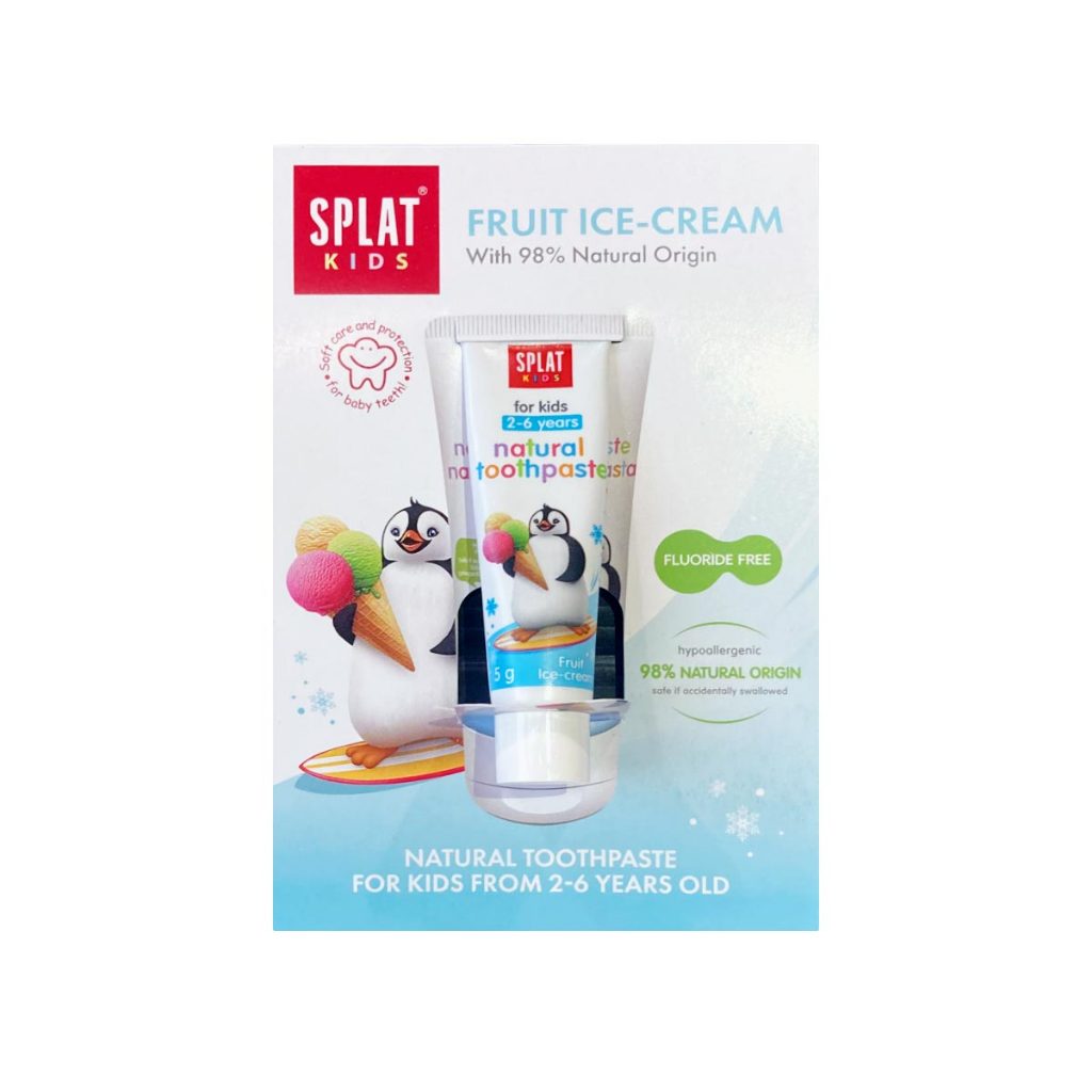 SPLAT Kids Fruit Ice Cream Flavoured Toothpaste 5g Ages 2 - 6 [FREE ...