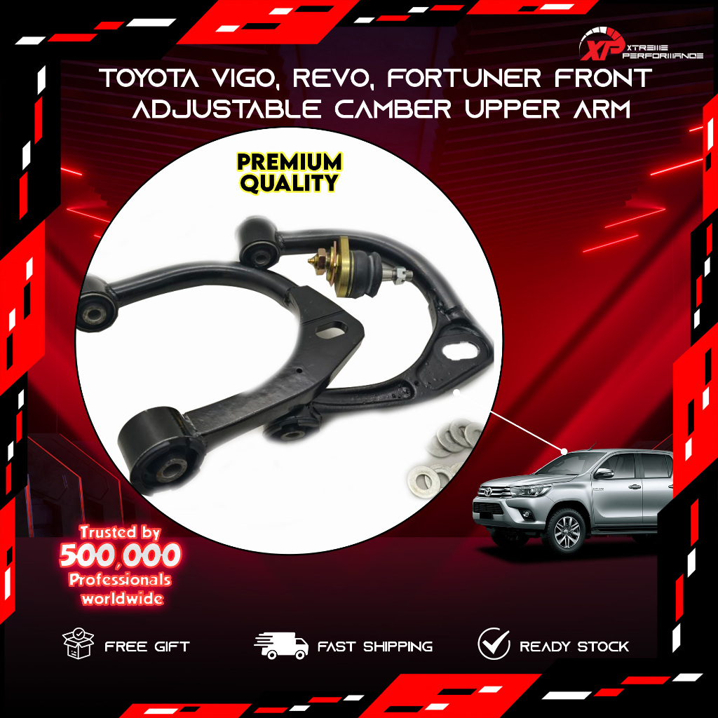 Toyota Vigo, Revo, Fortuner Front adjustable camber upper arm | Shopee ...