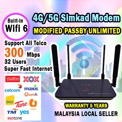 4G/5G MODIFIED Modem Wifi Simkad WIFI 6 SPEED INTERNET ROUTER FOR ALL ...