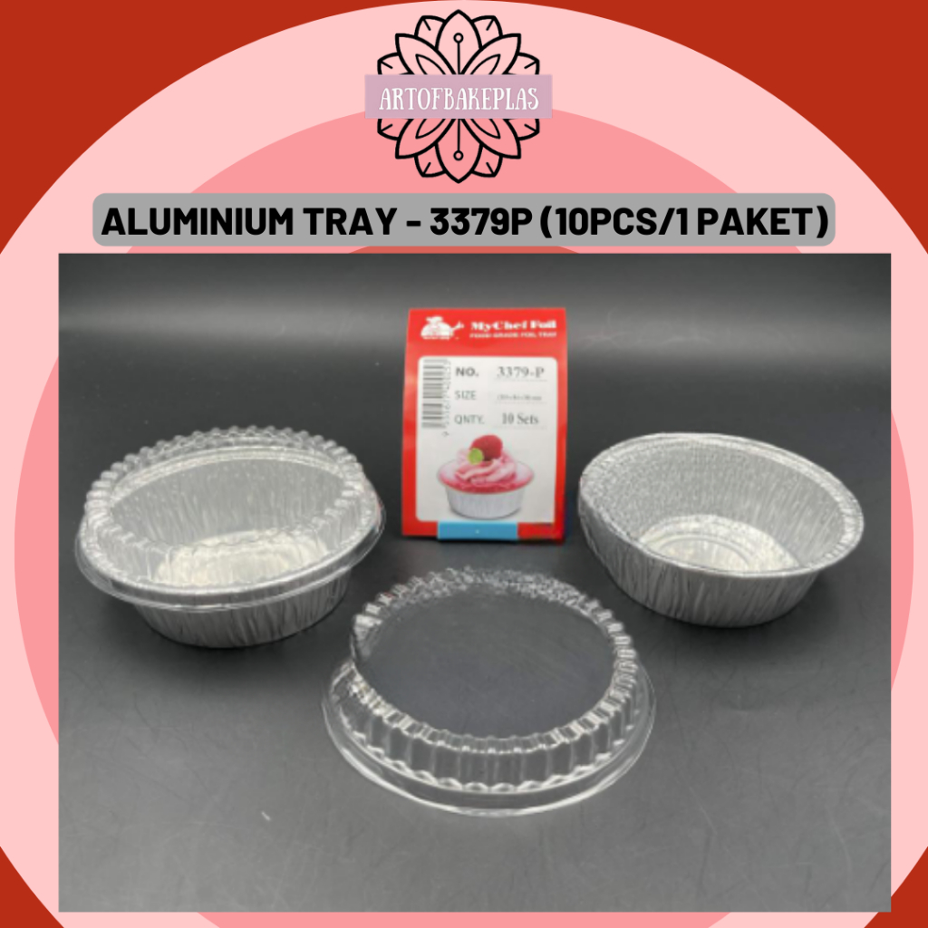 3379-P Aluminium Foil Tray with Clear Lid {10pcs} Bulat / Round MyChef ...