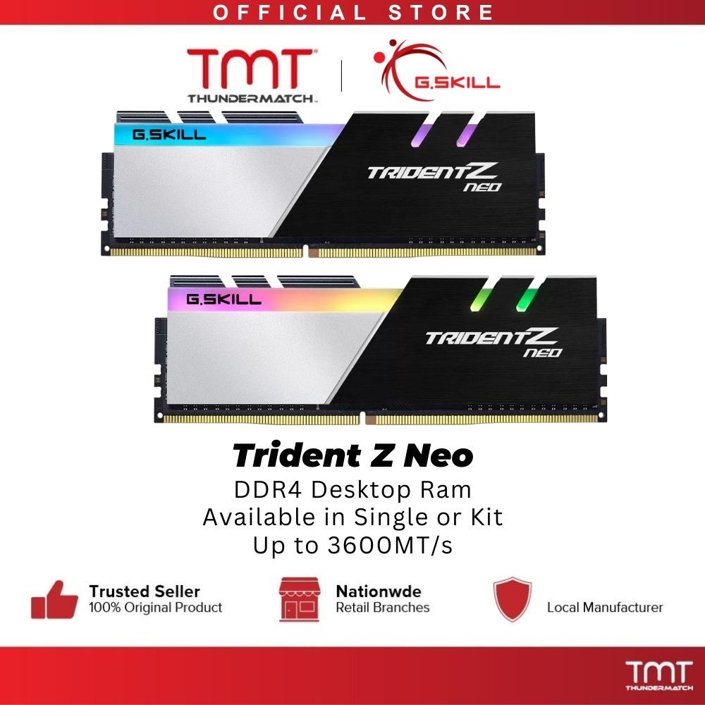 G.Skill Trident Z Neo DDR4 Desktop RAM (8GBx2) 3200MT/s 3600MT/s ...