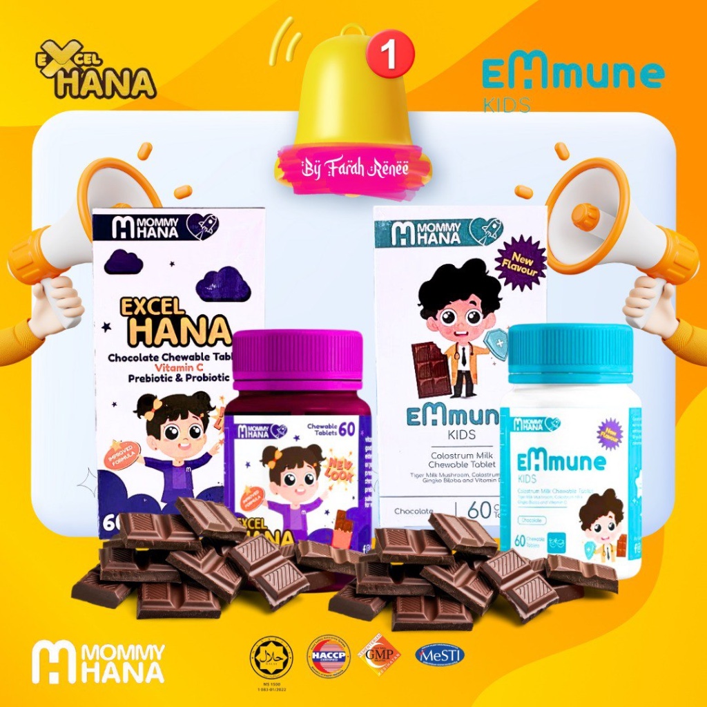 Free Gift Brain Booster Mommyhana Vitamin Minda Otak Excel Hana ...