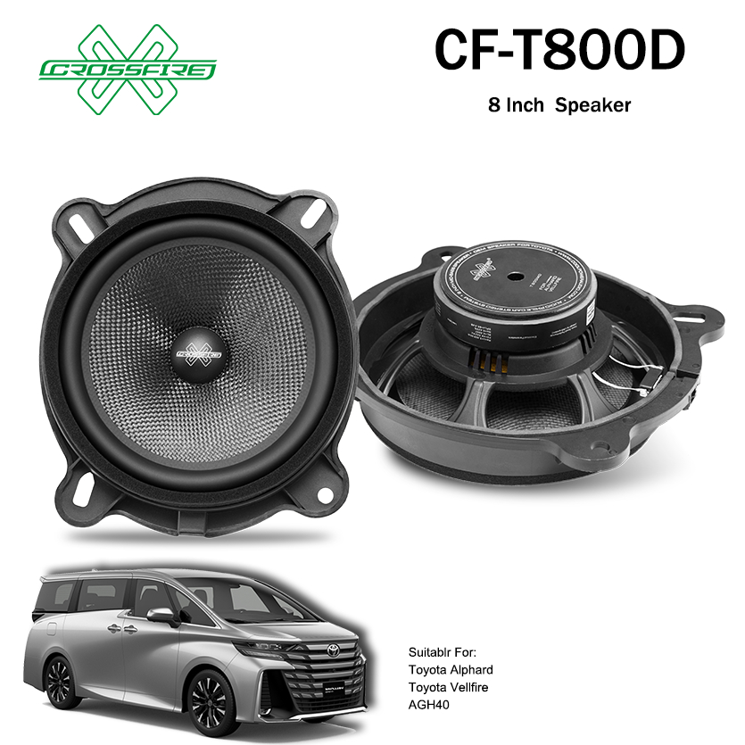 CROSSFIRE CF-T800D 8 Inch Speaker Suitable For Toyota Alphard Vellfire ...